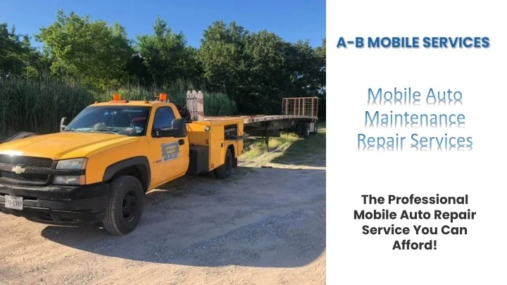 PPT - Get The Professional Mobile Auto Repair Service You Can Afford ...