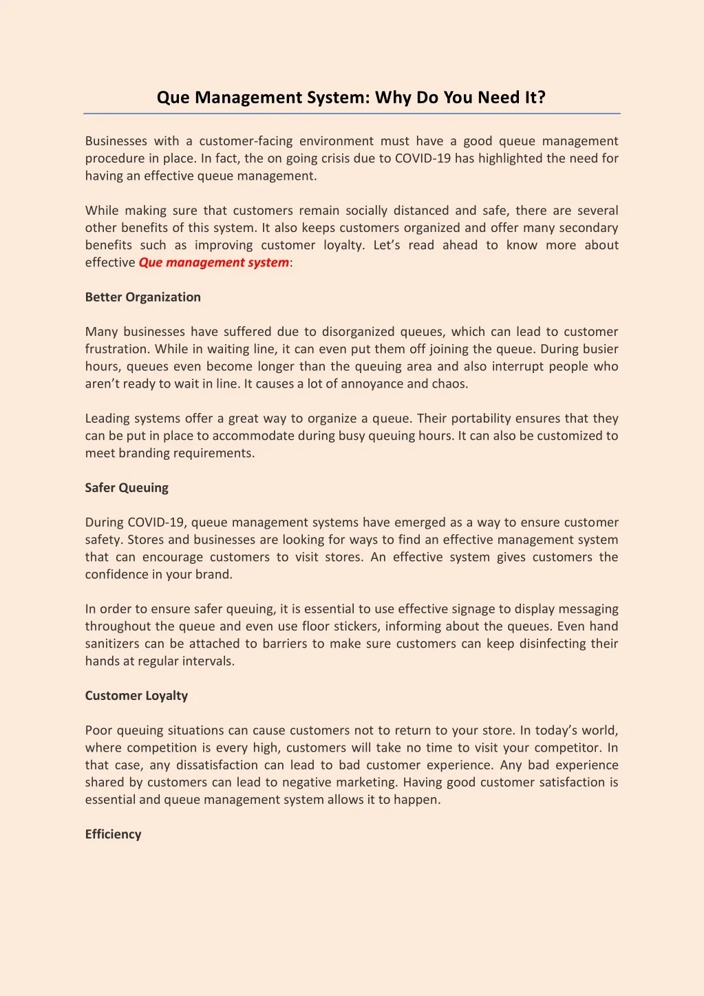 PPT - Que Management System: Why Do You Need It? PowerPoint ...