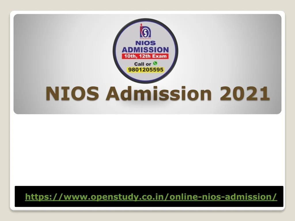 PPT - NIOS Admission 2021 PowerPoint Presentation, free download - ID ...
