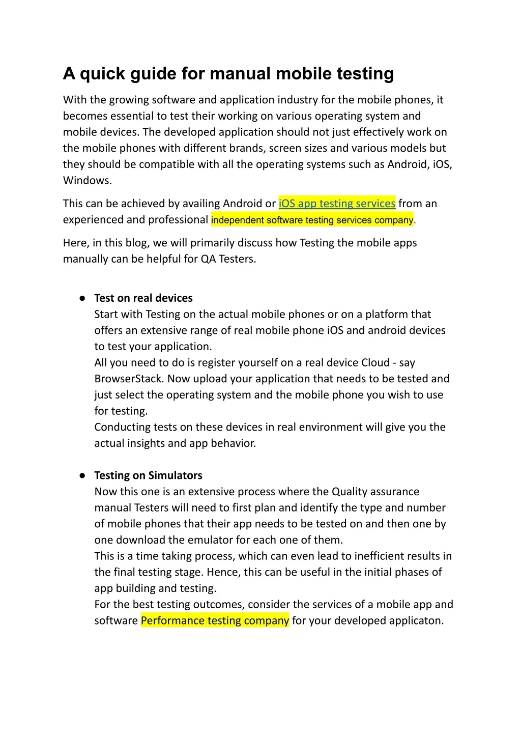 PPT - A quick guide for manual mobile testing PowerPoint Presentation ...