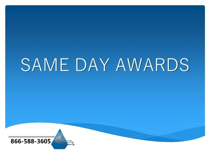 PPT - Same Day Trophies, Order Fast Awards, Custom Award Plaques ...