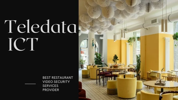 PPT - Security For Employees with Restaurant Video Security Cameras in ...