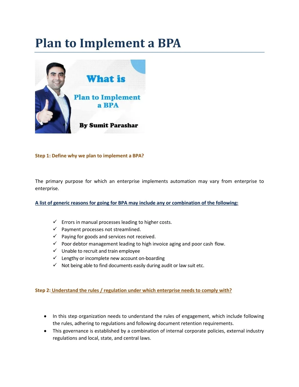 PPT - Plan to Implement a BPA PowerPoint Presentation, free download ...