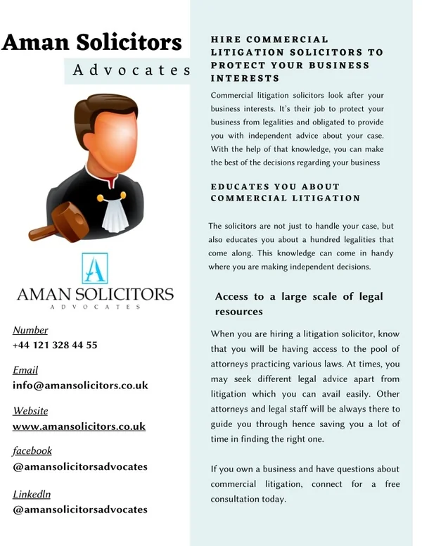 PPT - Hire A professional commercial litigation solicitor PowerPoint ...