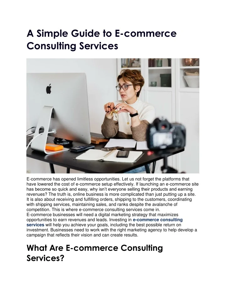 PPT - A Simple Guide to E-commerce Consulting Services PowerPoint ...