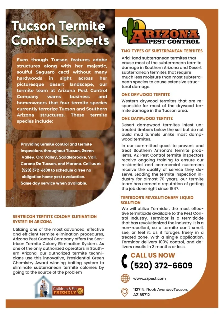 PPT - Tucson termite treatment | Tucson Scorpion Control PowerPoint ...