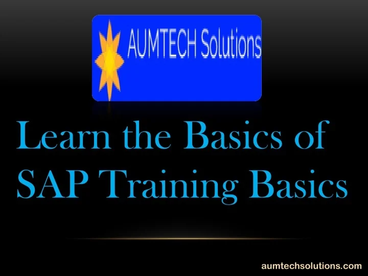 PPT - Learn the Basics of SAP Training Basics PowerPoint Presentation ...