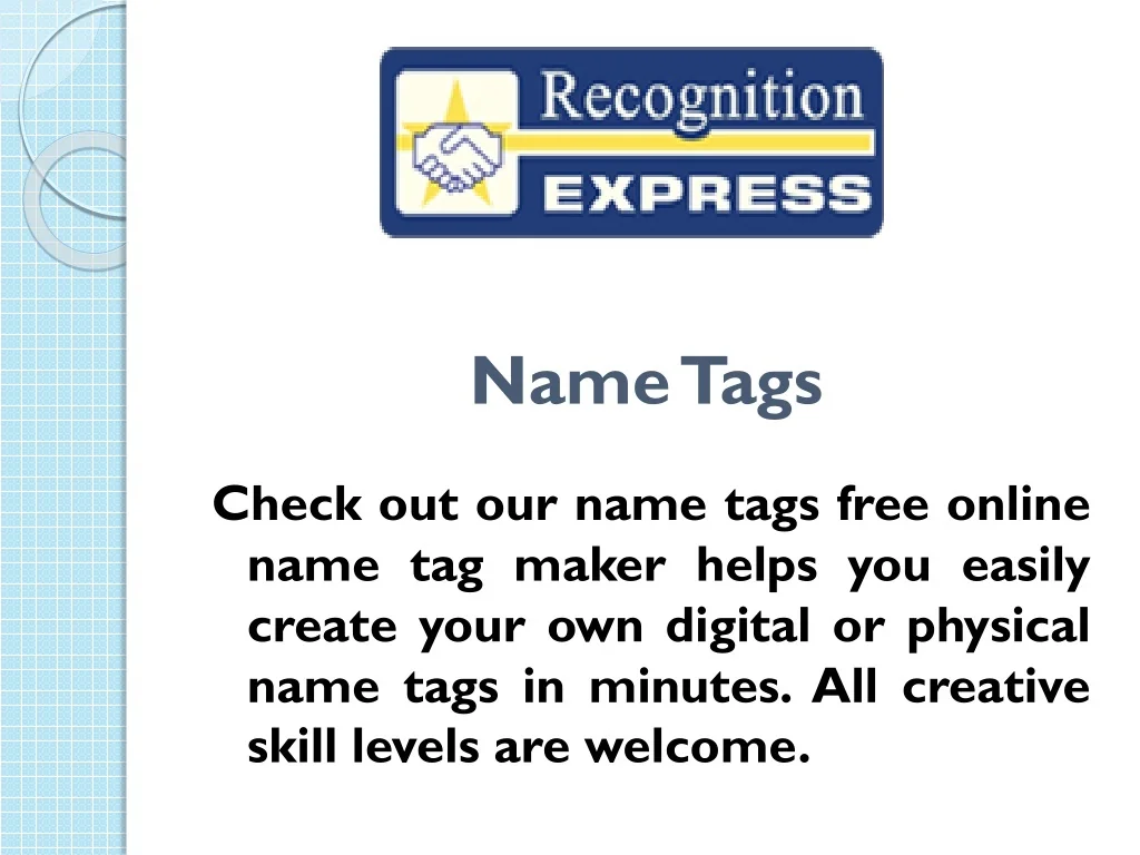 PPT - Name Tags PowerPoint Presentation, free download - ID:10551346