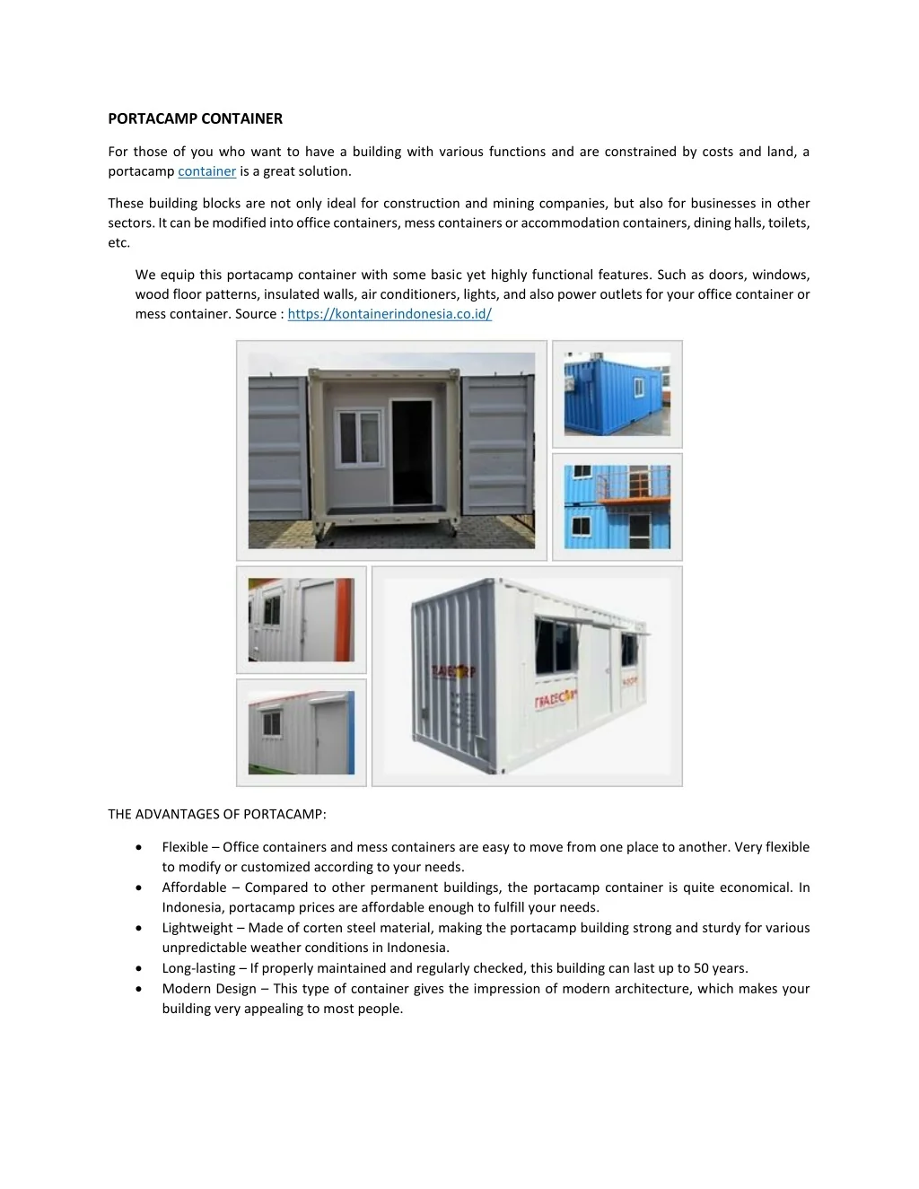 PPT - PORTACAMP CONTAINER PowerPoint Presentation, free download - ID ...