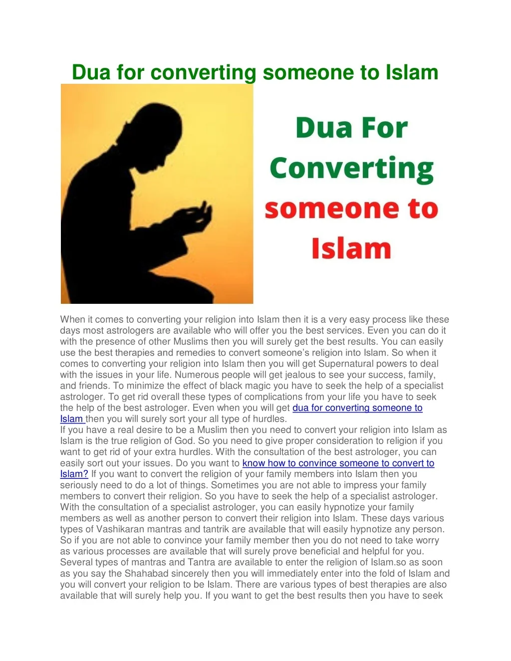 PPT - Most Powerful Dua for converting someone to Islam PowerPoint ...