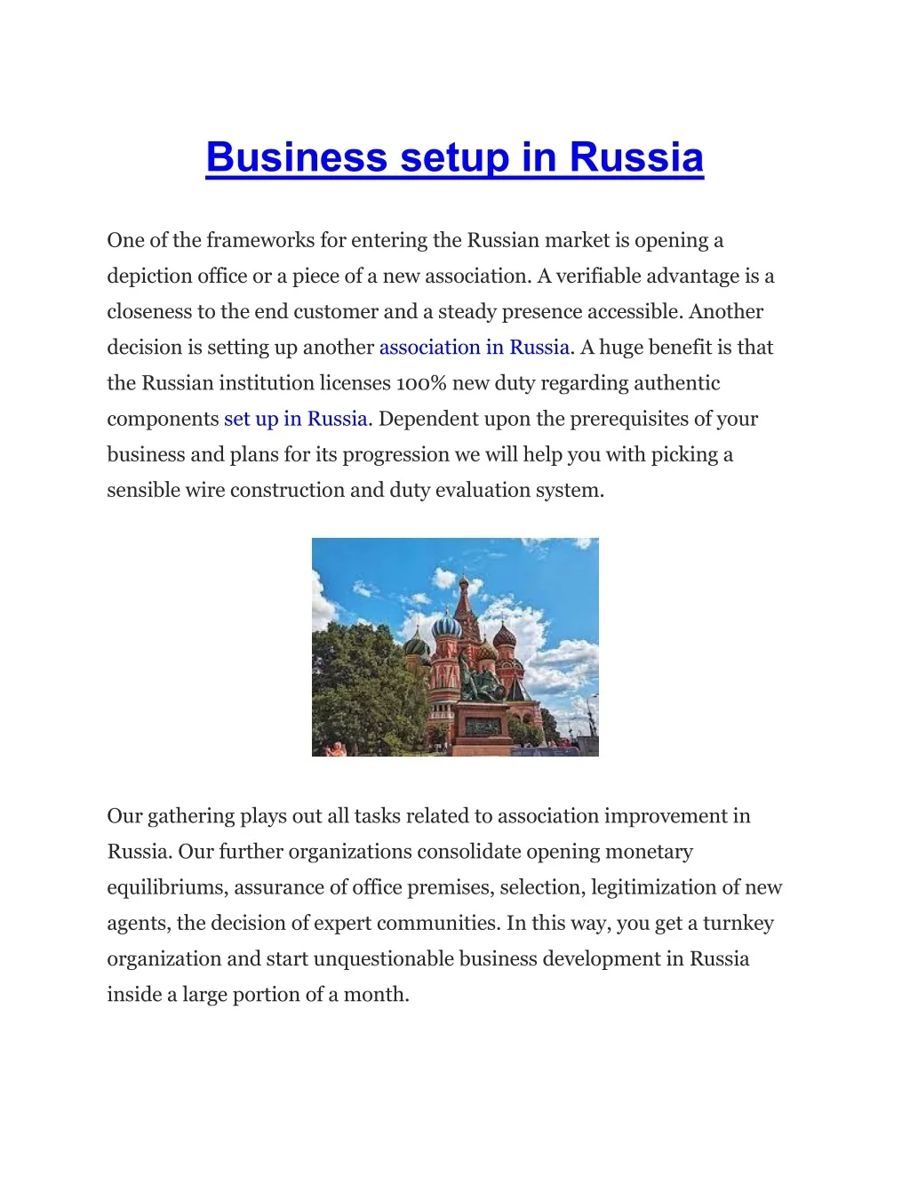 PPT - Business setup in Russia PowerPoint Presentation, free download ...