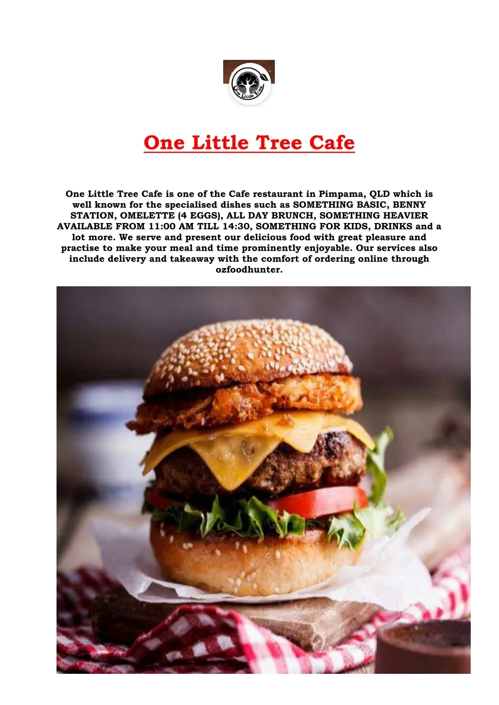 PPT - One Little Tree Cafe PowerPoint Presentation, free download - ID ...