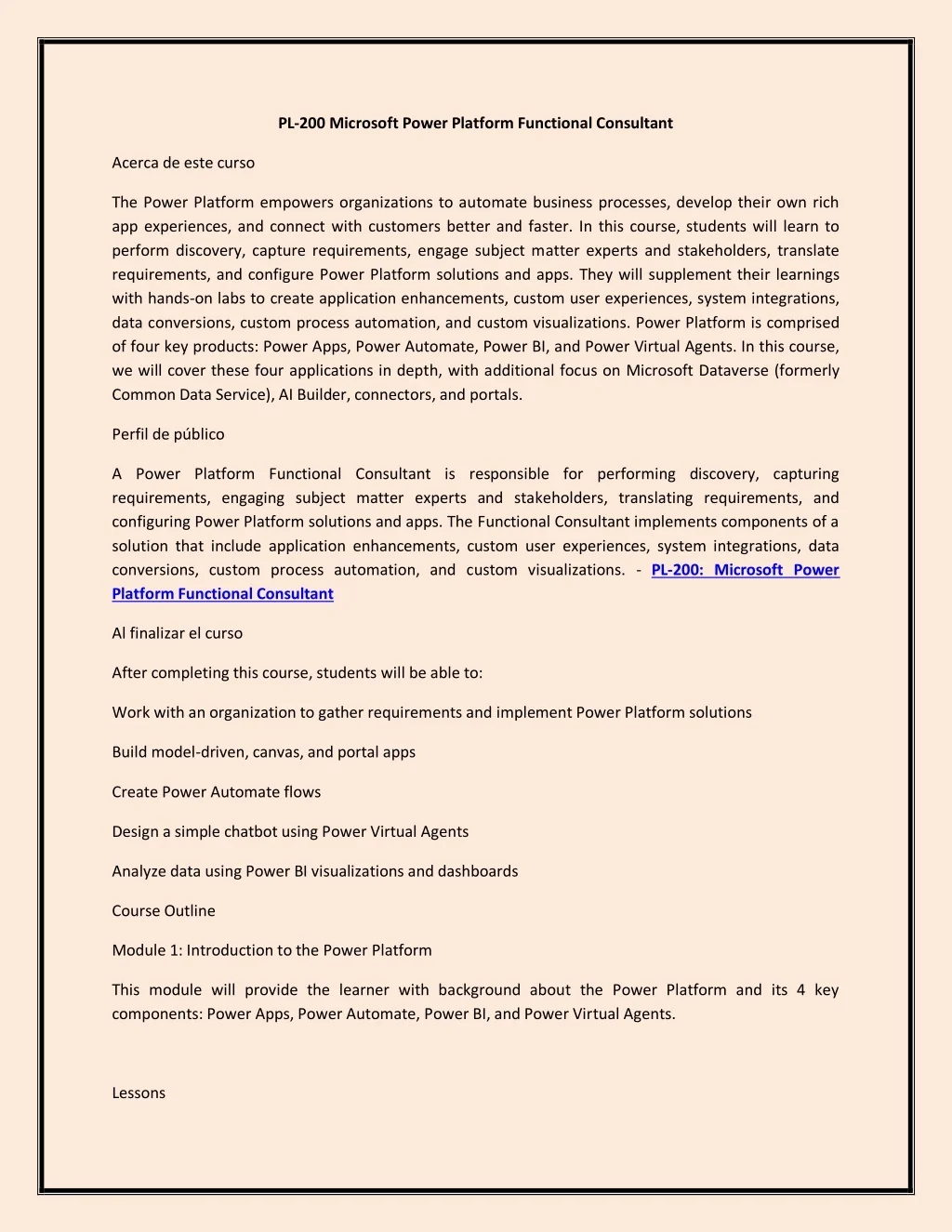 PPT - PL-200 Microsoft Power Platform Functional Consultant PowerPoint ...