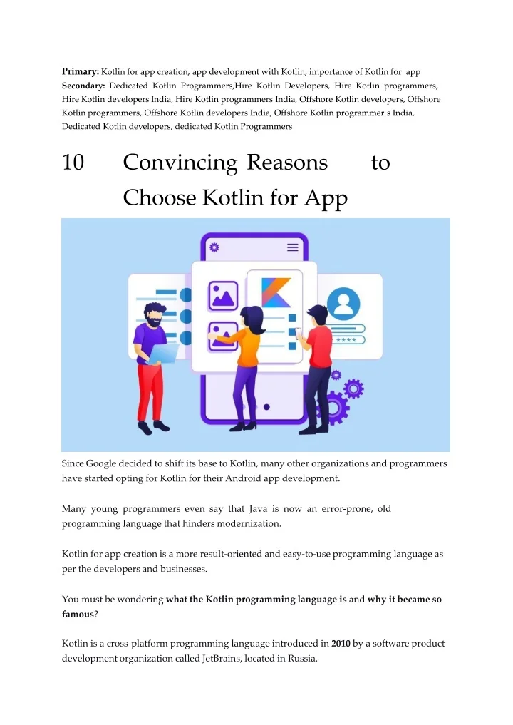 PPT - 10 Amazing Reasons to Choose Kotlin for App Development (1 ...