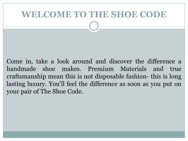 PPT - The Shoe Code - Premium Genuine Patent Leather Men’s Shoes ...