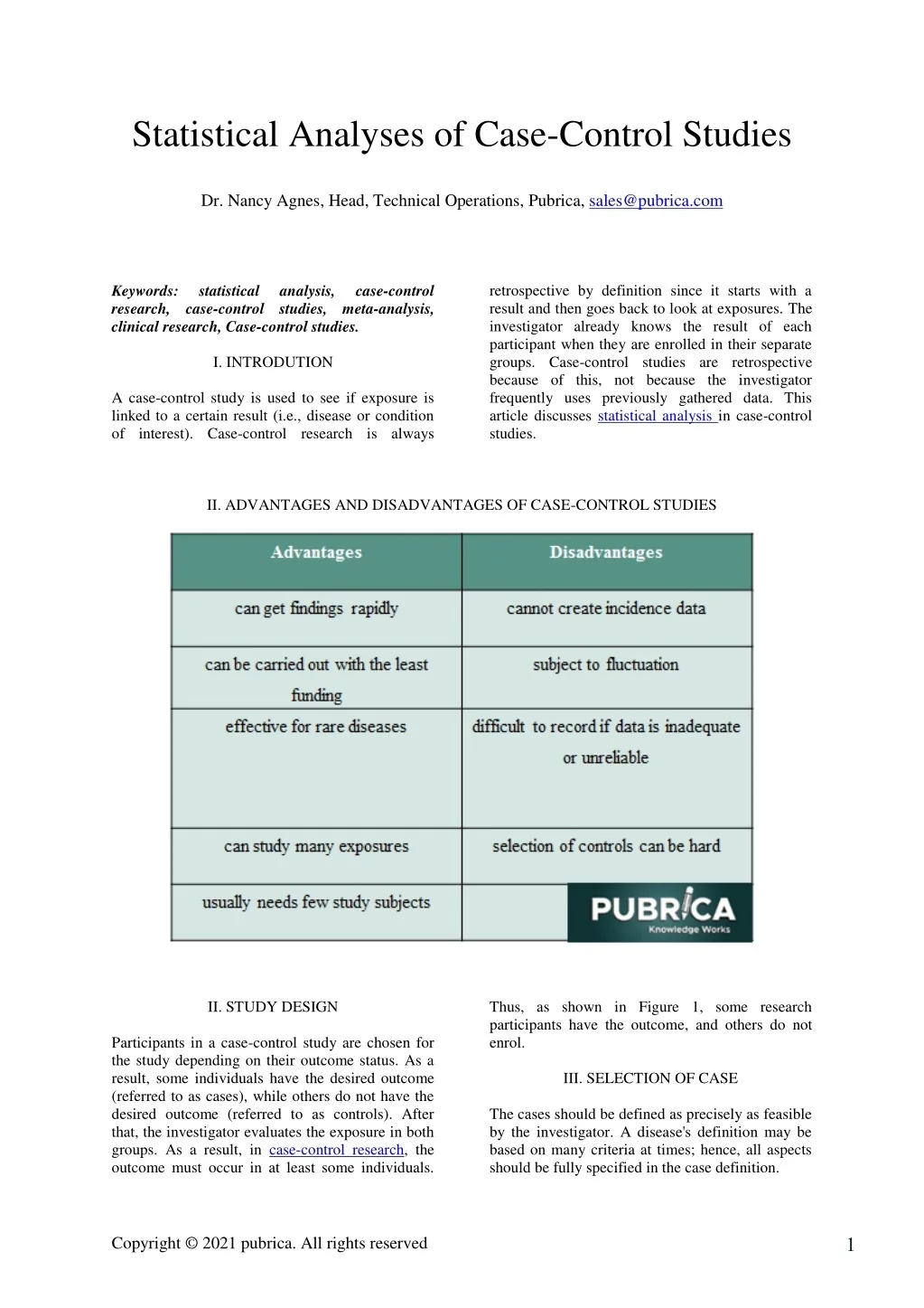 PPT - Statistical analyses of case-control studies - Pubrica PowerPoint ...