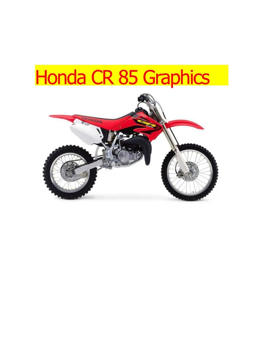 PPT - Honda CR 85 Graphics PowerPoint Presentation, free download - ID ...