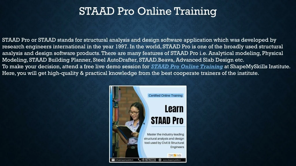 PPT - STAAD Pro Online Training PowerPoint Presentation, free download ...