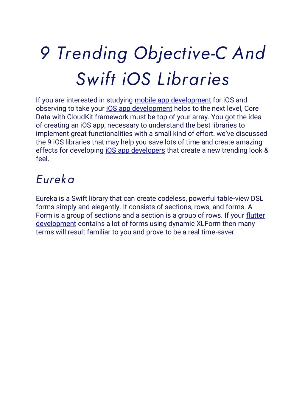 PPT - 9 Trending Objective-C And Swift iOS Libraries PowerPoint Presentation - ID:10638438