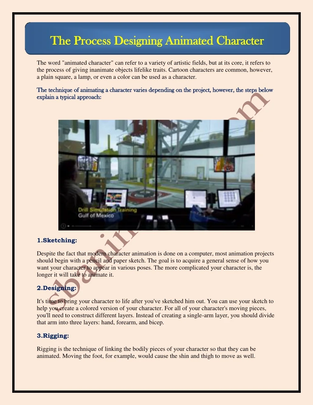 PPT - The Process Designing Animated Character PowerPoint Presentation ...