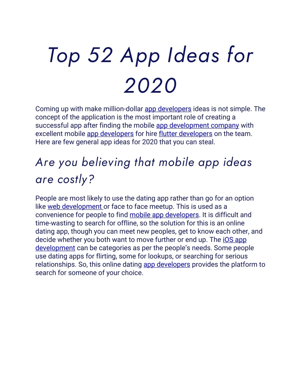 PPT - Top 52 App Ideas for 2020 PowerPoint Presentation, free download ...
