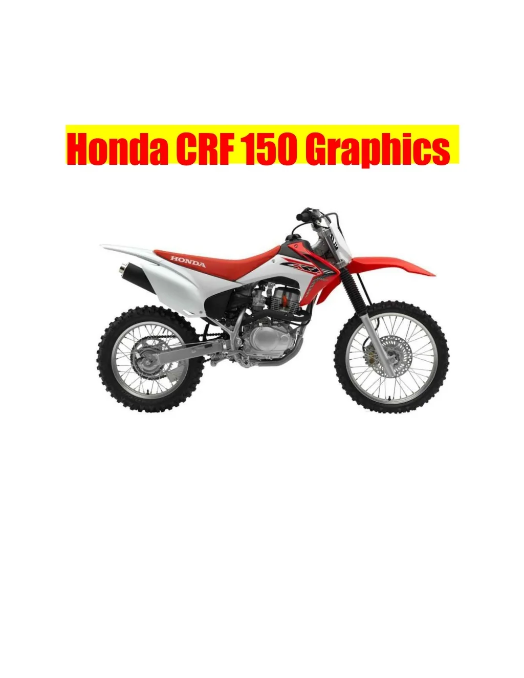 PPT - Honda CRF 150 Graphics PowerPoint Presentation, free download ...