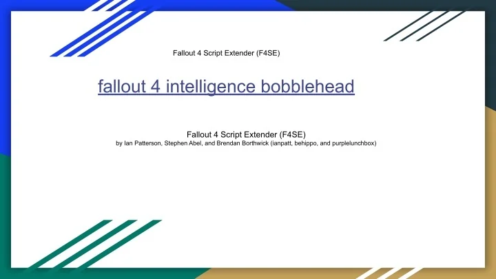 PPT - best armor in fallout 4 (1) PowerPoint Presentation, free ...