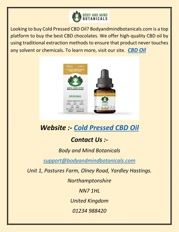 PPT - Cold Pressed CBD Oil asf PowerPoint Presentation, free download ...