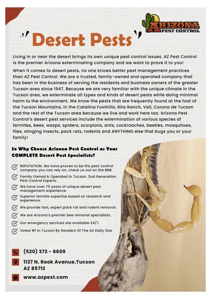 PPT - Desert pest control tucson | Rodent & Pack Rat Control tucson ...