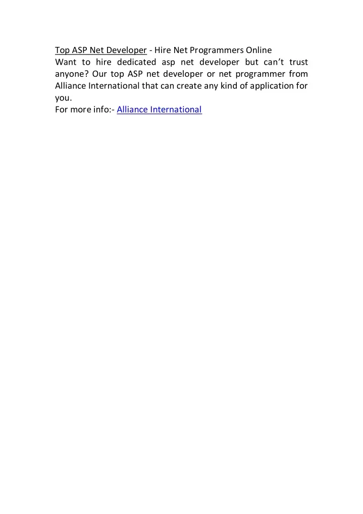 PPT - Top ASP Net Developer - Hire Net Programmers Online PowerPoint ... PPT - Top ASP Net Developer - Hire Net Programmers Online PowerPoint ...
