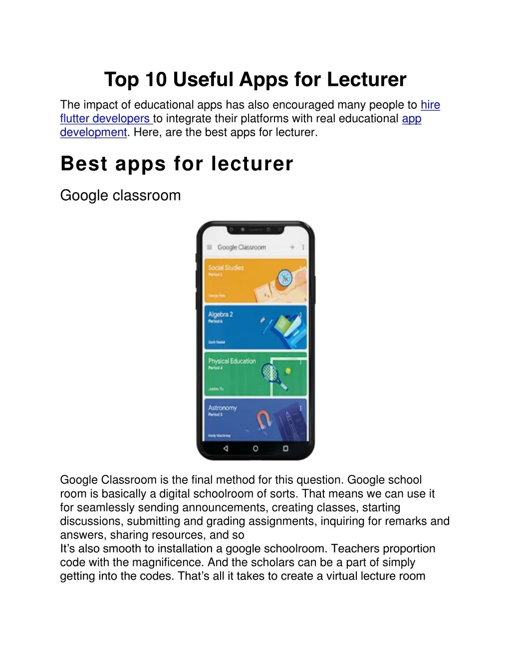 PPT - Top 10 Useful Apps for Lecturer PowerPoint Presentation, free ...
