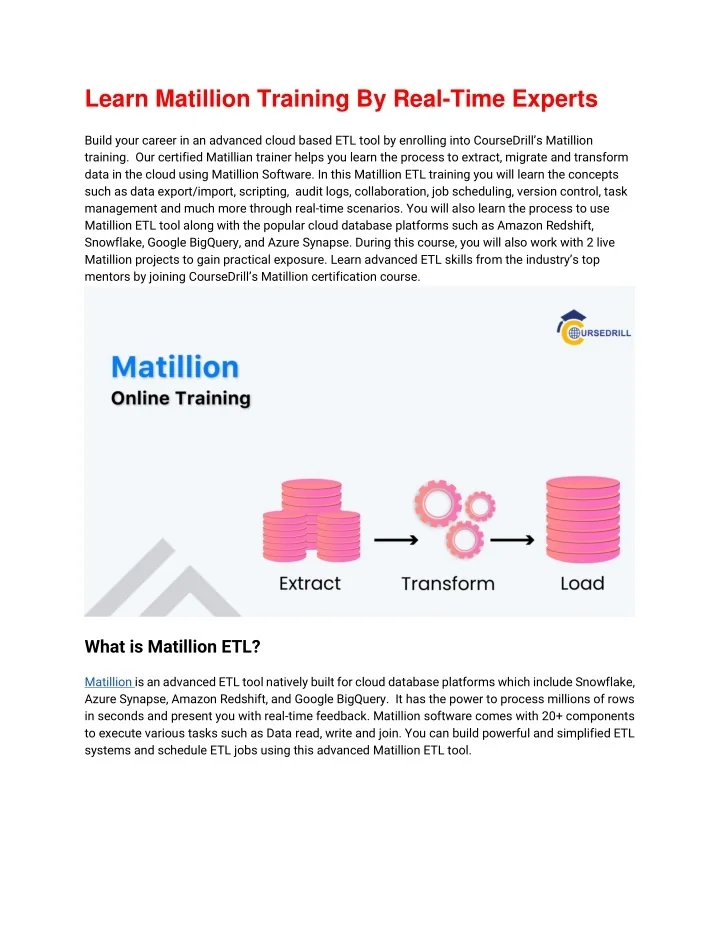 PPT - Looking for Matillion Training! PowerPoint Presentation, free download - ID:10681790