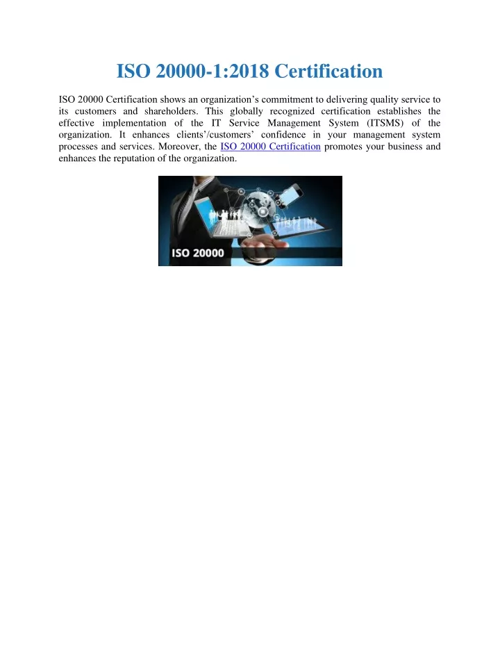 PPT - ISO 20000-1:2018 Certification in Kuwait PowerPoint Presentation ... PPT - ISO 20000-1:2018 Certification in Kuwait PowerPoint Presentation ...