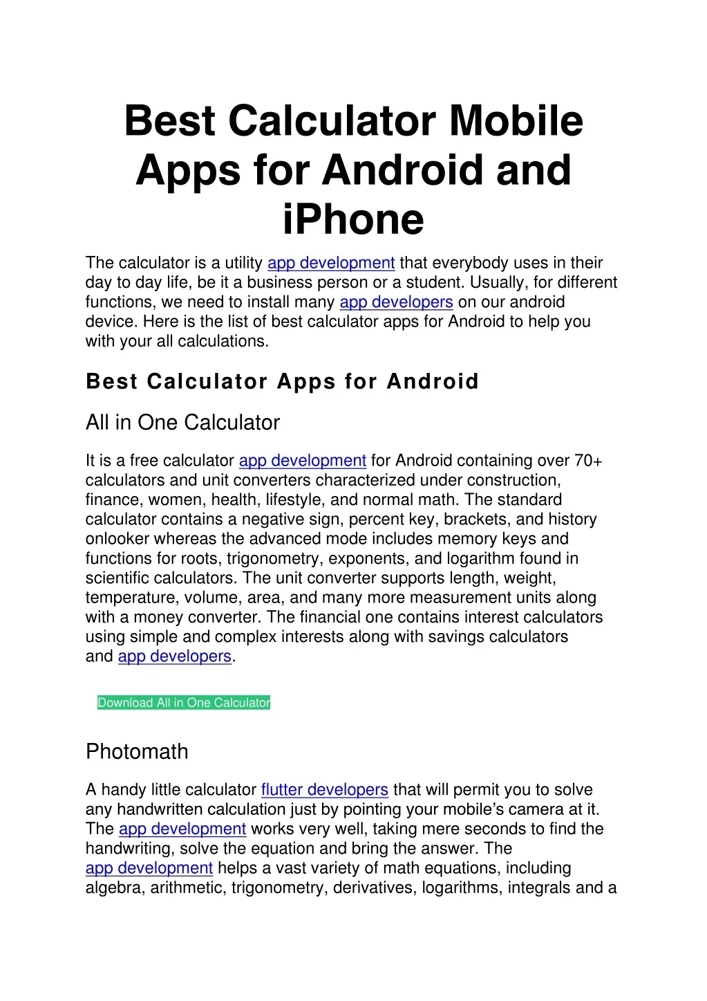 PPT - Best Calculator Mobile Apps for Android and iPhone PowerPoint ...