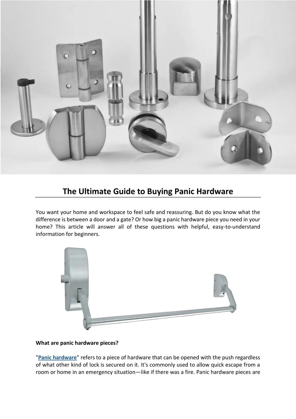 PPT - The Ultimate Guide to Buying Panic Hardware PowerPoint ...
