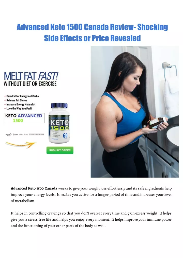 Ppt Advanced Keto 1500 Canada Review Shocking Side Effects Or Price