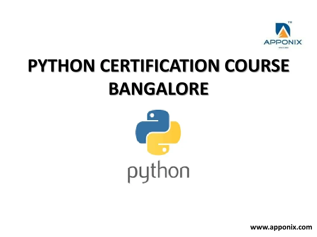 PPT - PYTHON CERTIFICATION COURSE Bangalore PowerPoint Presentation ...