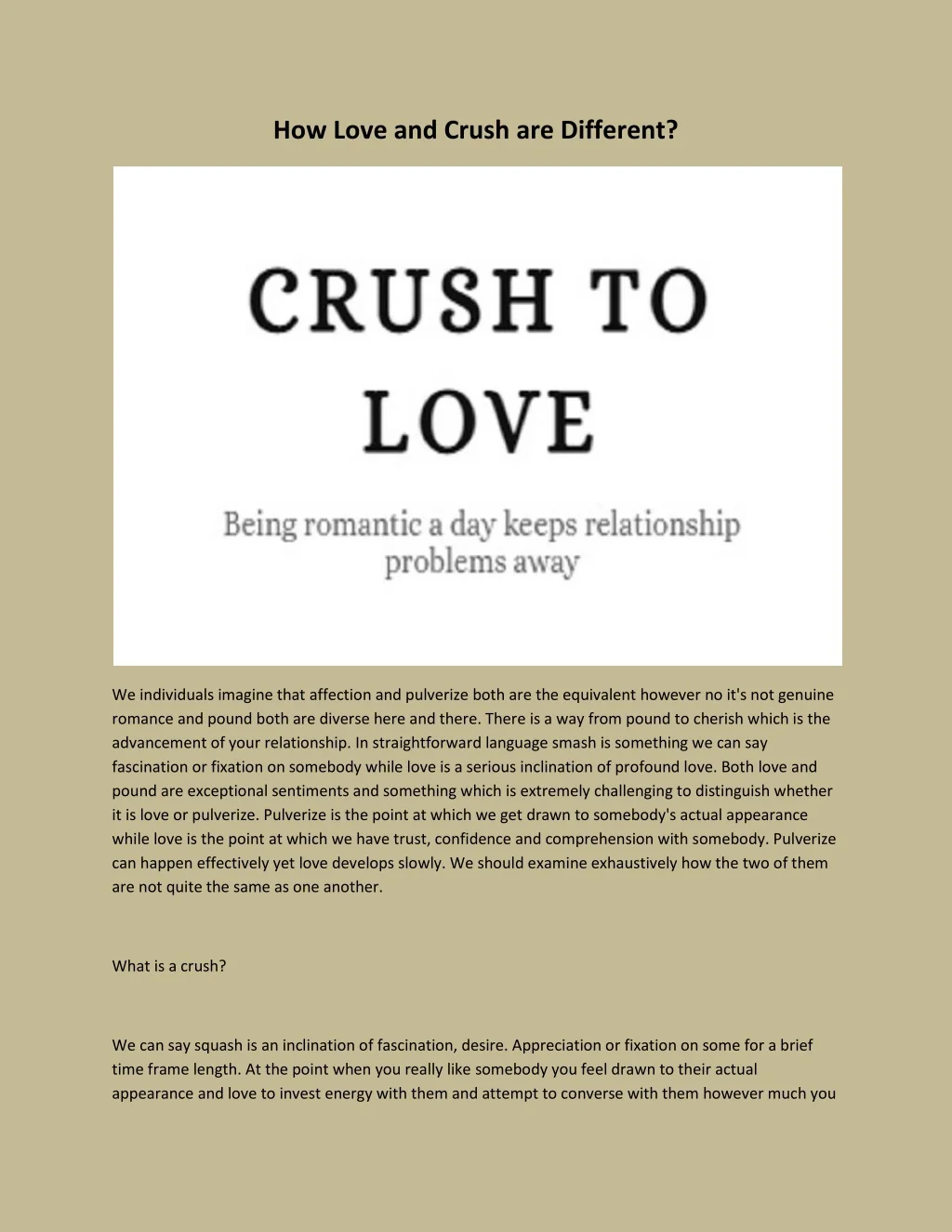 PPT - How Love and Crush are Different-converted PowerPoint ...