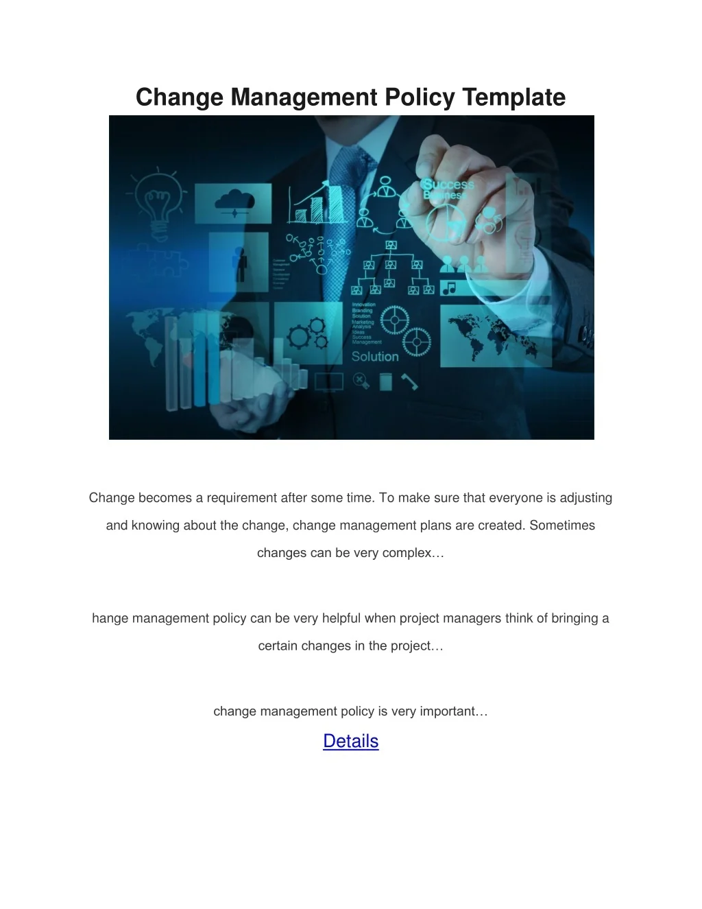 PPT - Change Management Policy Template PowerPoint Presentation, free download - ID:10775182
