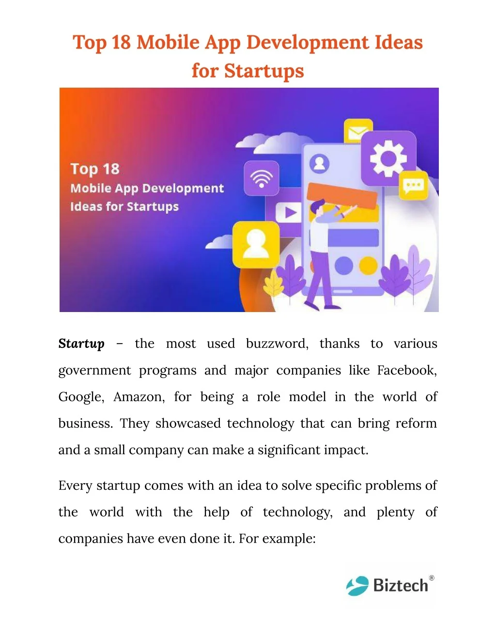PPT - Top 18 Mobile App Development Ideas for Startup PowerPoint ...