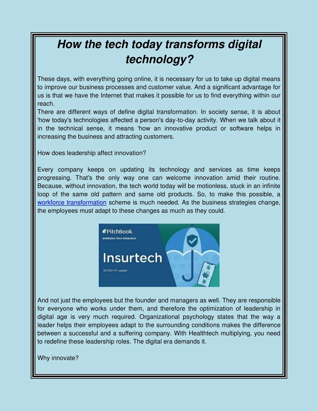 PPT - How the tech today transforms digital technology PowerPoint ...
