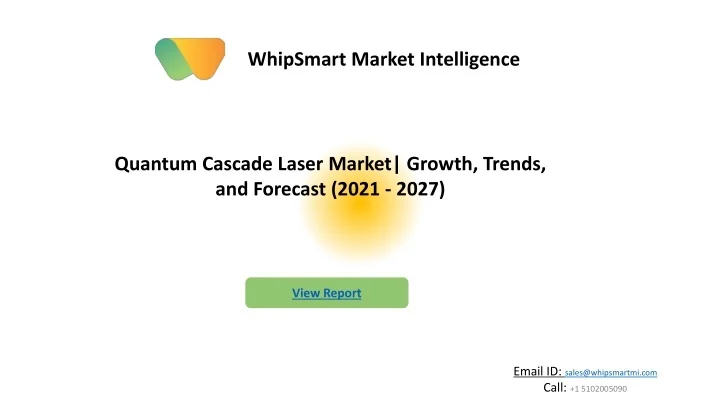 PPT - Global quantum cascade laser market Global Industry Trends and Forecast to 2027 PowerPoint ...