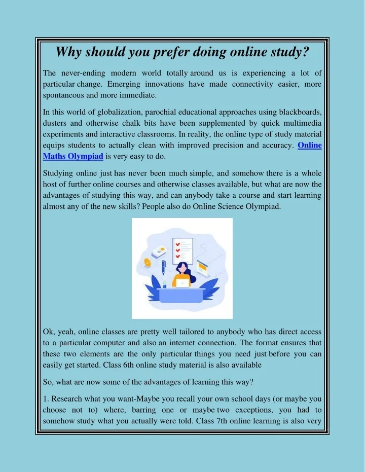 PPT - Why should you prefer doing online study PowerPoint Presentation ...