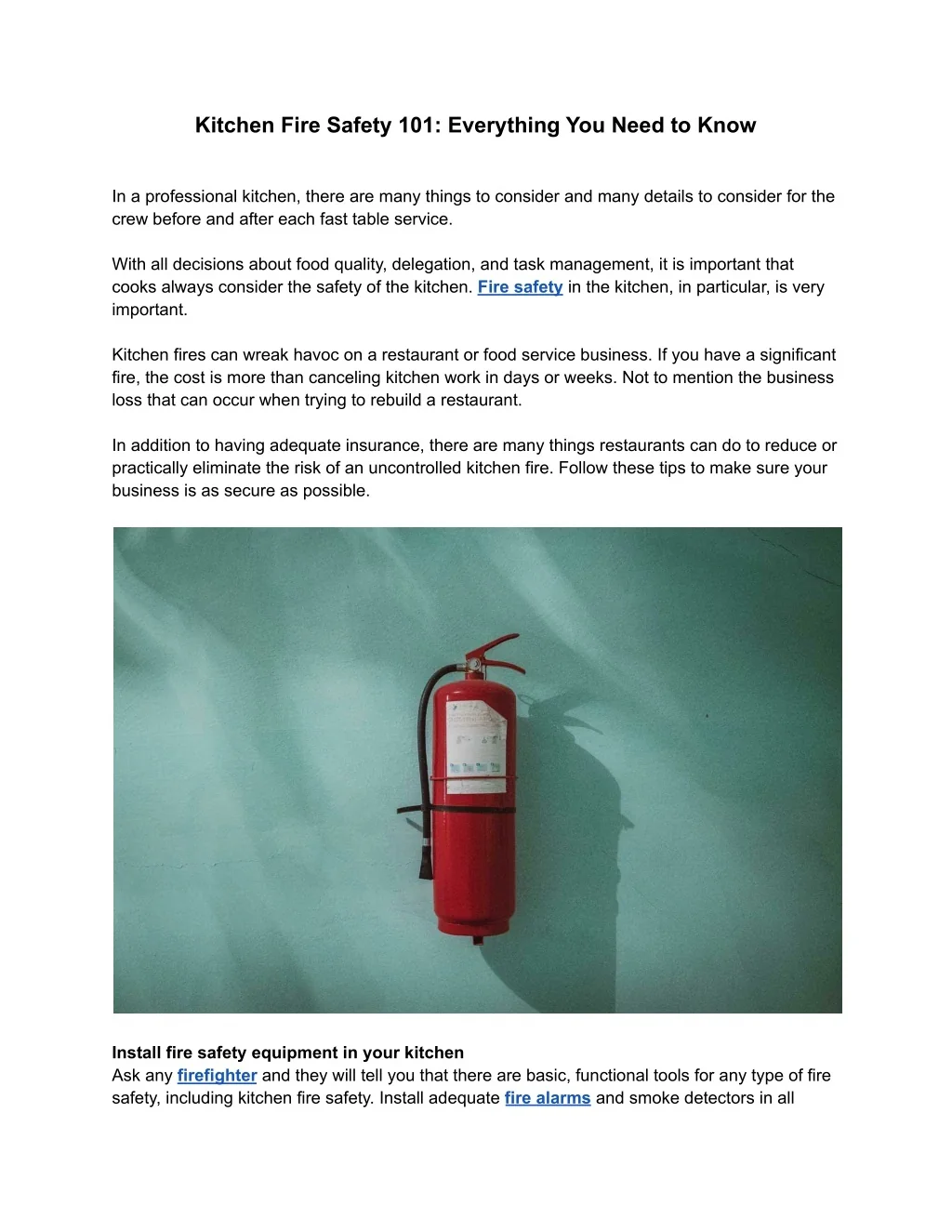 PPT - Kitchen Fire Safety 101_ Everything You Need to Know PowerPoint ...