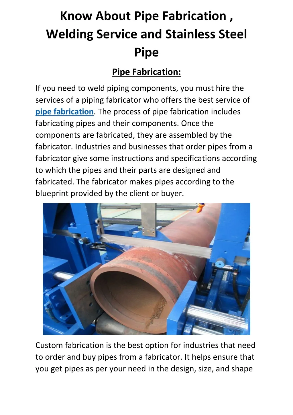 PPT - pipe fabrication PowerPoint Presentation, free download - ID:10847359