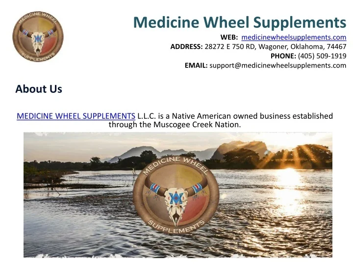 PPT - Medicine Wheel Supplements - About Us and Our Products PowerPoint ...