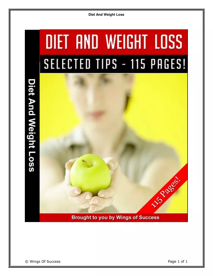 Ppt Diet And Weight Loss Powerpoint Presentation Free Download Id