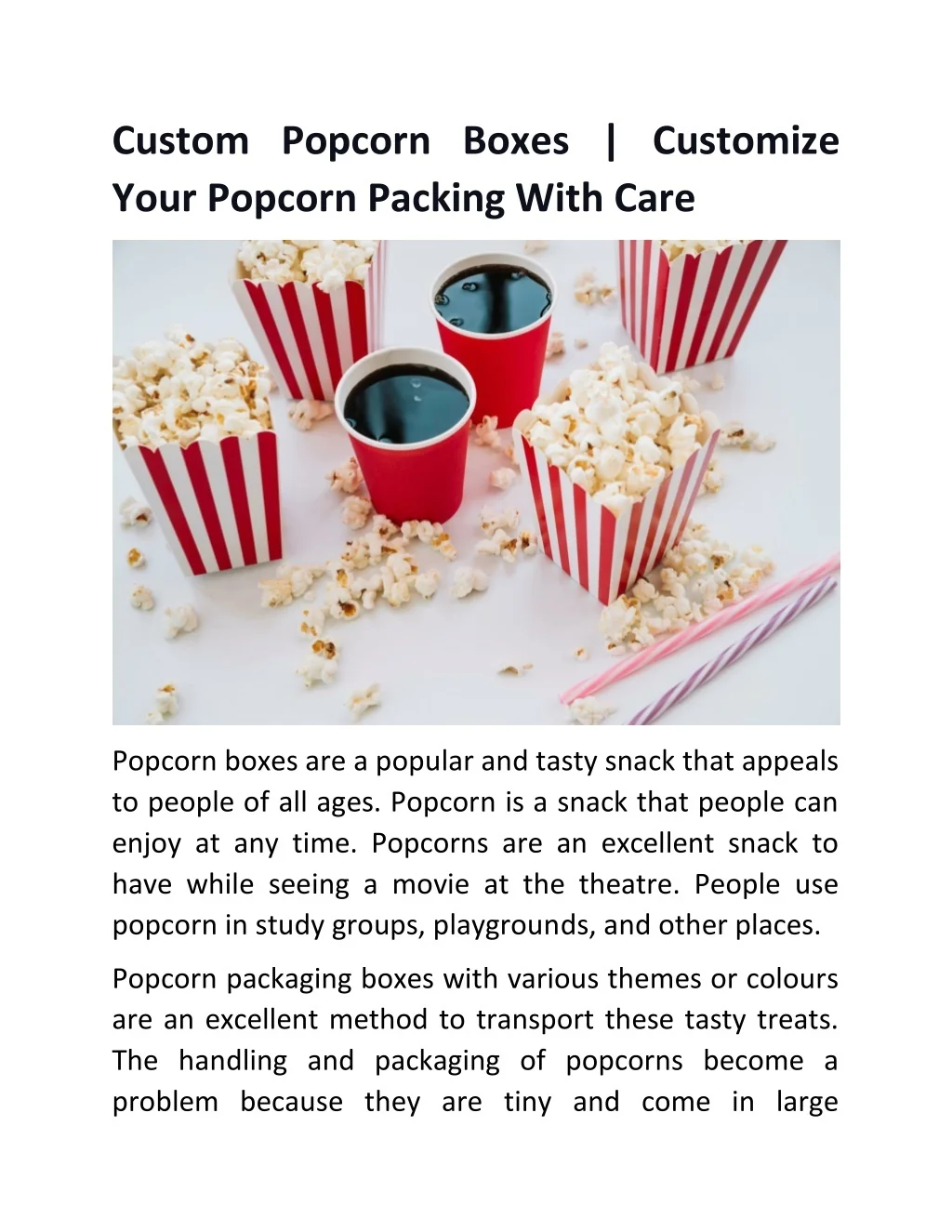 PPT - Custom Popcorn Boxes | Customize Your Popcorn Packing With Care ...