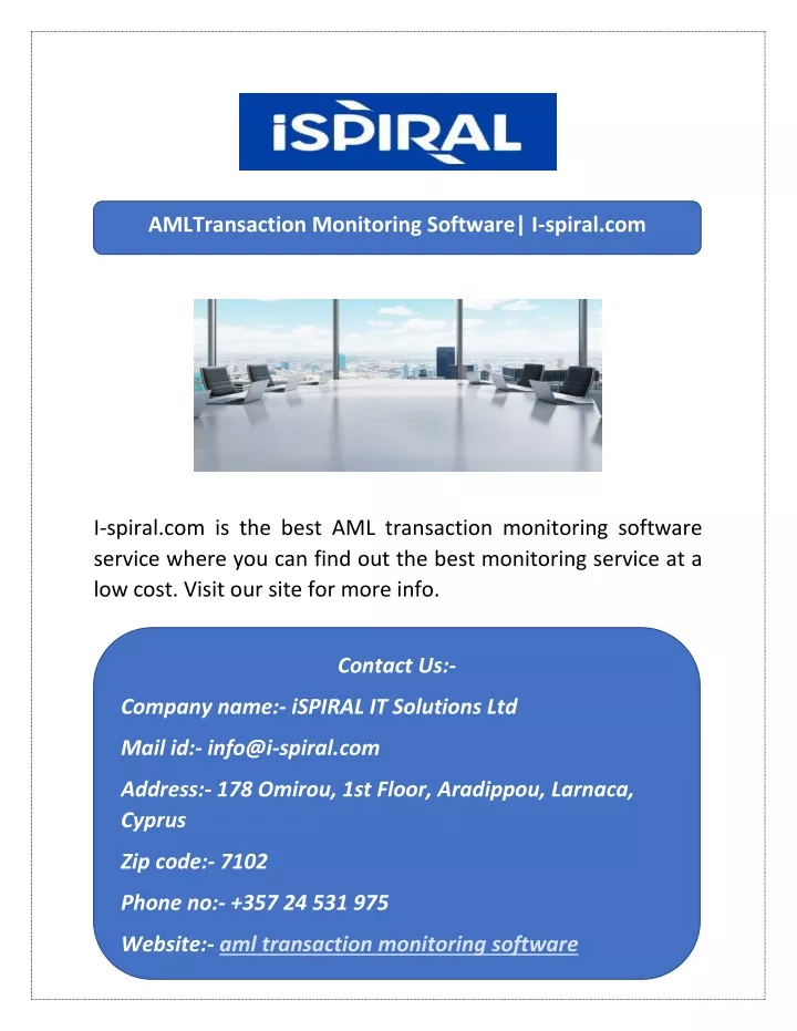 PPT - AMLTransaction Monitoring Software| I-spiral.com PowerPoint ... PPT - AMLTransaction Monitoring Software| I-spiral.com PowerPoint ...