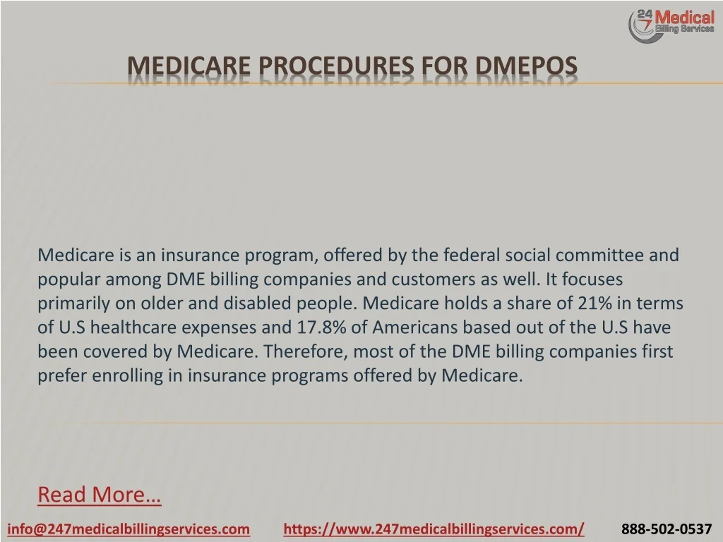 PPT - Medicare Procedures For DMEPOS PowerPoint Presentation, free ...